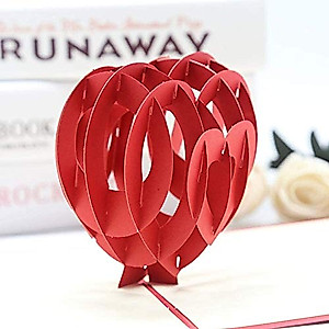 Handmade 3D Valentines Day Pop Up Card With Envelopes, Wedding Card, Thanksgiving Cards,Greeting Cards, Birthday Card, Mothers Day Cards from Daughter,Anniversary Card Gifts For Her/Him