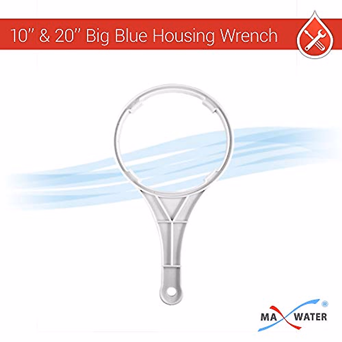 1 Pack 10" BB Clear Whole House Water System Filter Housing 1" NPT Brass Ports w/Pressure Release, Wrench and Bracket