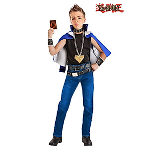 Fun Costumes Boy's Yu-Gi-Oh Duel Master Yugioh Yami Yugi, Blue, Small