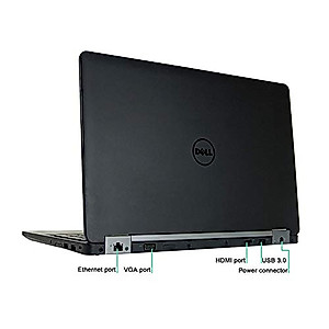 Dell Latitude E5570 15.6 inches HD, Core i5-6200U 2.3GHz, 16GB RAM, 512GB Solid State Drive, Windows 10 Pro 64Bit, CAM (Renewed)