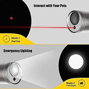 Grafken Interactive Cat LED Light Toys for Indoor Cats and Kittens Play Chase Exercise(2 Pack)