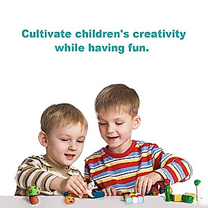 Super Valuable 32 Colors Small Block Polymer Clay Set Oven Bake Clay, Tomorotec Non-Toxic Molding DIY Clay Oven Baking Clay for Kids, Artists (Softer)