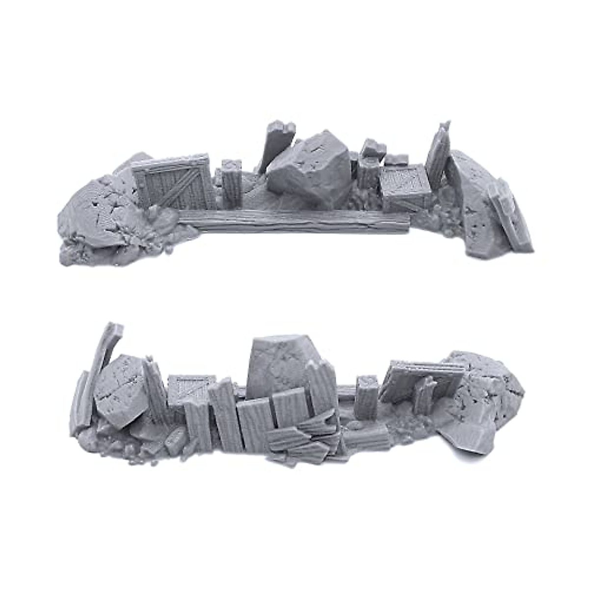 Urban Rubble by GameScape3D, 3D Printed Tabletop RPG Scenery and Wargame Terrain for 28mm Miniatures