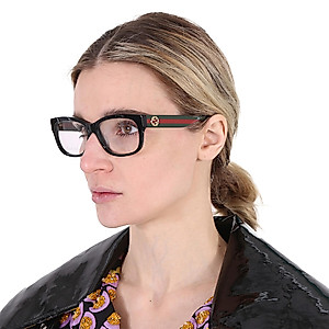 Gucci GG0278O Designer Fashion Eyeglasses Stylish Wide Rectangular Frame Eyewear with Luxury eSHADES Kit - Embrace Sophistication and Elegance