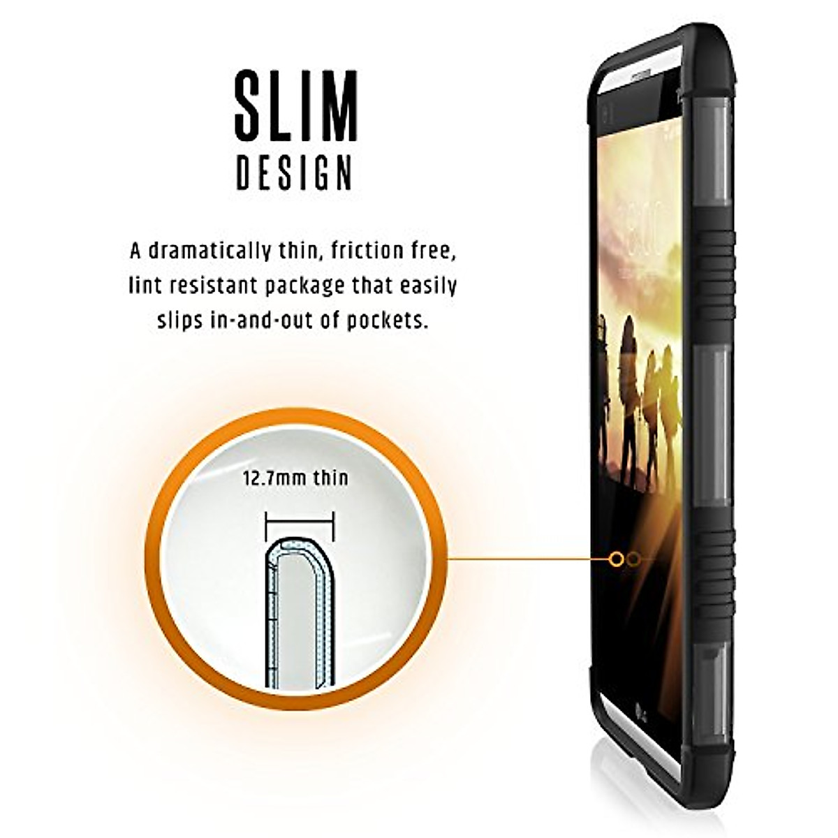 URBAN ARMOR GEAR [UAG] LG V20 Plasma Feather-Light Rugged [Ash] Military Drop Tested Phone Case