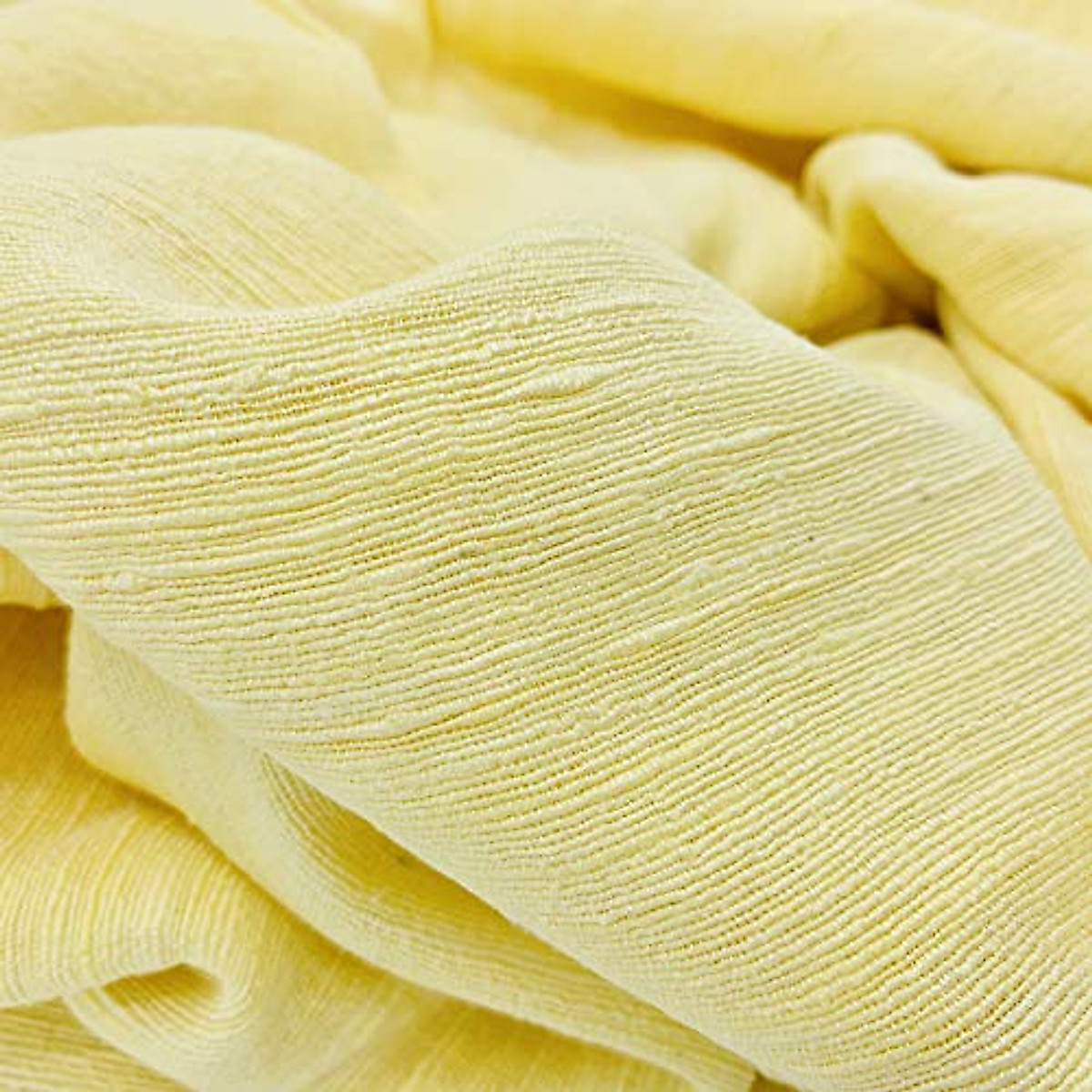 Mimi Organic 100% Natural Mulberry Silk Hand Face Yoga Towel 2 Layer | Newborn Baby and Woman | Heavenly Soft Washcloth 12x12in 1pc, Natural Yellow No Bleached No Dyed