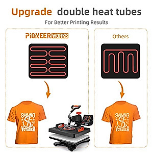 PIONEERWORKS Heat Press Machine 12 X 15 inch 9 in 1, 360° Swing Away Shirt Printing Heat Transfer Machine, Digital Industrial-Quality Shirt Pressing Machine for Shirt, Hat, Mug, Plate