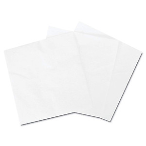 Boardwalk BWK8310 12 in. x 12 in. 1-Ply 1/4-Fold Lunch Napkins - White (6000/Carton)