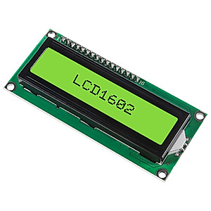 DWEII 5-Pack I2C 1602 LCD Display Module 16X2 Character Serial Green Screen Backlight LCD Module Compatible with Raspberry Pi Arduino STM32 R3 MEGA2560