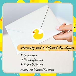 1000 Pcs Rubber Yellow Duck Stickers Cute Duck Decoration for Birthday Party Favor Bags Water Bottle Notebook Decorations,1.5 Inch