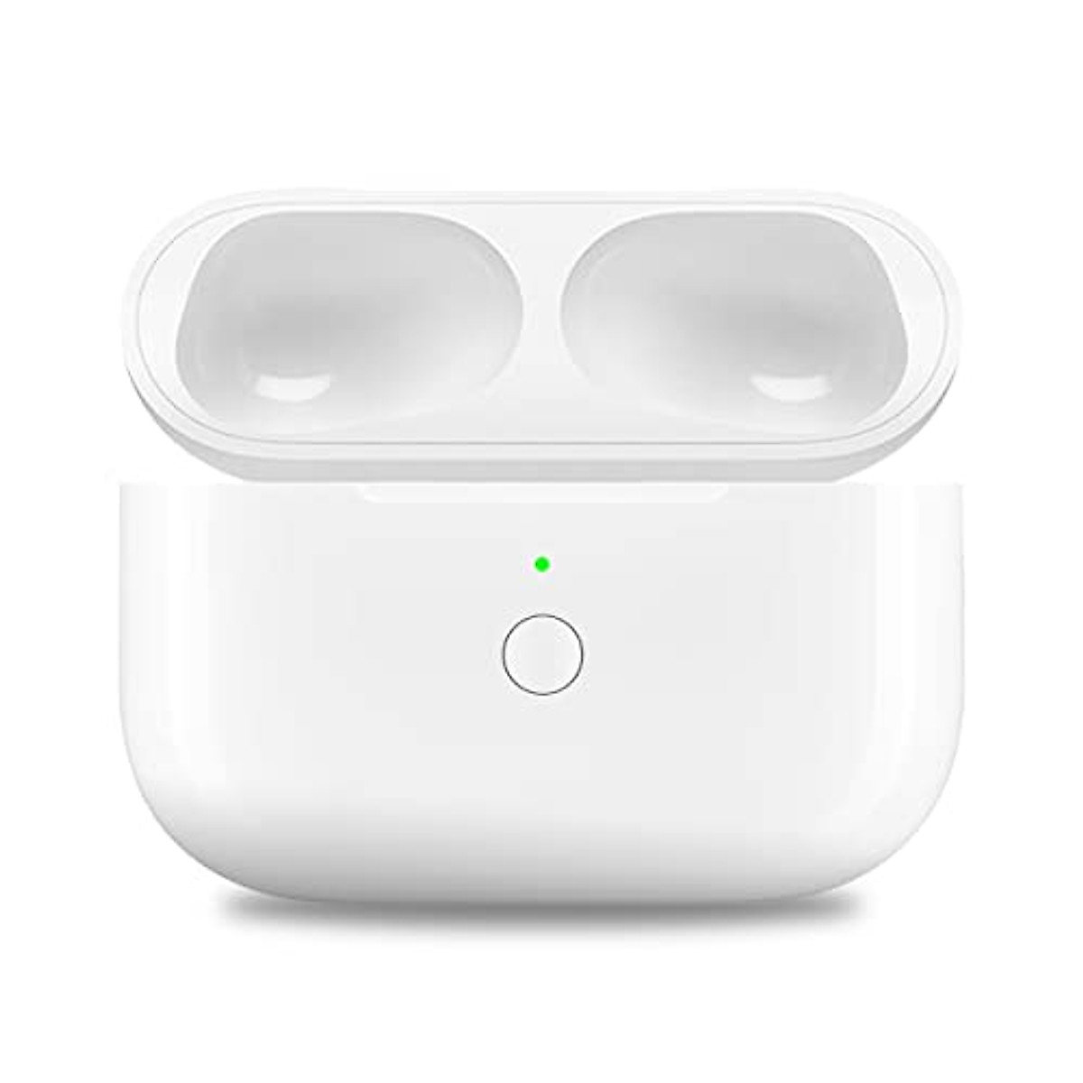 Wireless Charging Case Compatible for AirPods Pro, Charger Replacement Cases Compatible with AirPods Pro, Support Bluetooth Pairing and Sync Button(Earbuds Not Included)