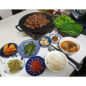 TULGIGS Aluminum Casting Camping Griddle Non-stick Coating Mini BBQ Plate (M)