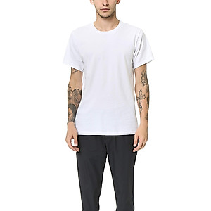 Calvin Klein Men's Cotton Classics Multipack Crew Neck T-Shirts, White (3 Pack), Large