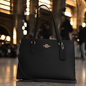 COACH Tatum Carryall, Black True Red