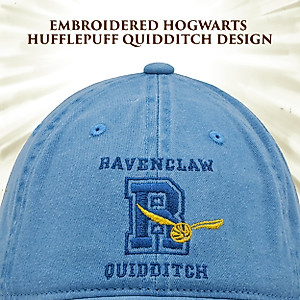Harry Potter Dad Hat, Quidditch Women's Adjustable Cotton Baseball Cap with Curved Brim, Ravenclaw, One Size