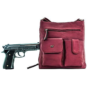 Purse King Colt Red Concealed Carry Handbag