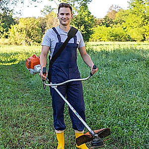 2 Pieces Shoulder Strap Trimmer Strap Adjustable Universal Leaf Blower Shoulder Harness Easy Release Strap String Trimmer Replacement Parts for Weeder, Leaf Blower, Multi Head System and All Types