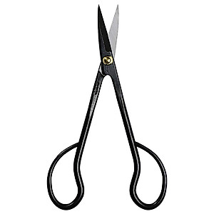 Wazakura Japanese Bonsai Trimming Care Kit Made in Japan, Hanafubuki Satsuki Bonsai Scissors 7inch(180mm) + Sap Rust Eraser Gift Box Set