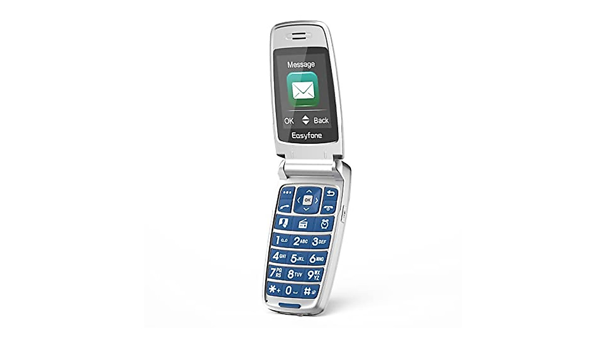 Easyfone T300 4G Flip Phone for Seniors | Big Buttons