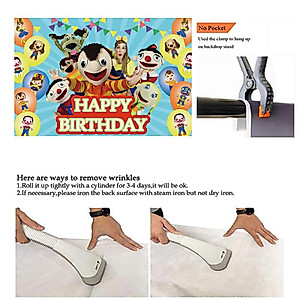 Beto y Bely Birthday Party Supplies,5x3 ft Beto y Bely Cartoon Happy Birthday Baby Shower Banner.Suitable for boys'girl Birthday Party Decoration.