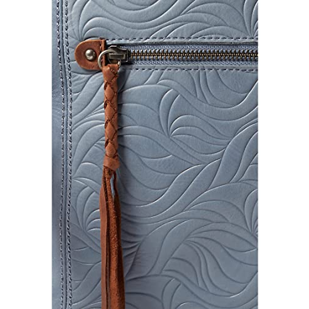 The Sak Ashland Leather Crossbody, Maritime Wave Embossed