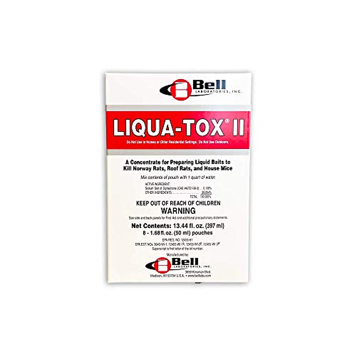 Liquatox (There are 8 Pouches each with 1.7 oz of liquid per pouch)