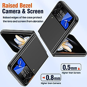 Vizvera Case for Samsung Galaxy Z Flip 4, Protective Shockproof Anti-Scratch Phone Case for Galaxy Z Flip 4 (2022) Black