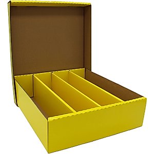 High Gloss Storage Card Box (3200ct) with Dividers for Card Games and Sports Cards