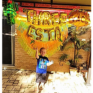 LaVenty Mexican Third Birthday Decoration Three Esta Decorations Three-Esta Birthday Party Decorations 3rd Birthday Fiesta Party Three Year Old Fiesta Birthday Decoration