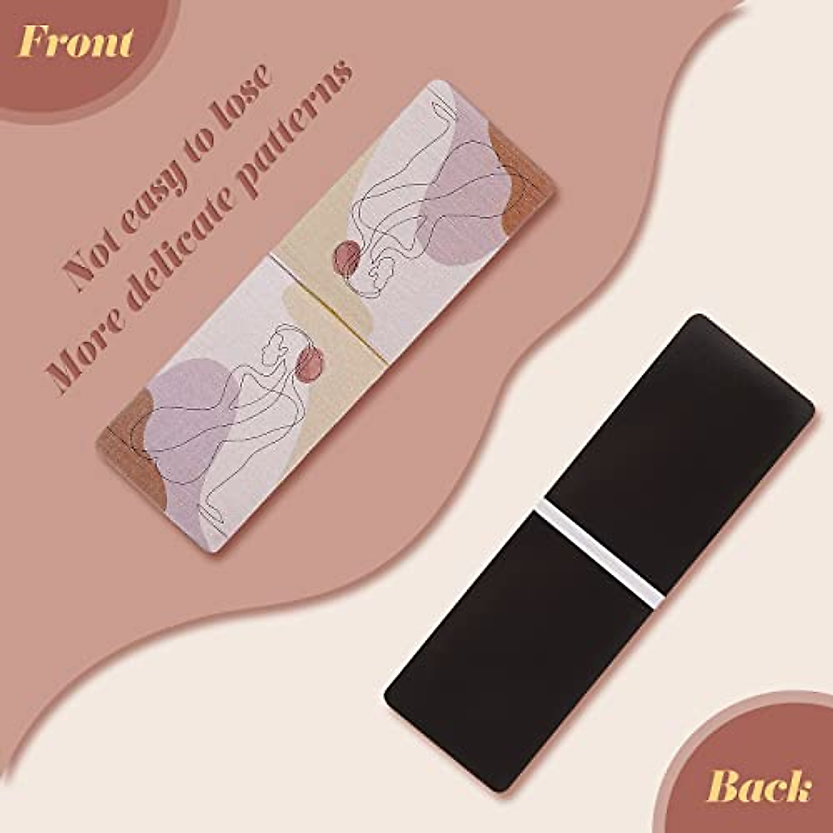 10 Pieces Magnetic Bookmarks for Books, Flower Aesthetic Bookmark Floral Abstract Book Marks Magnet Reading Page Markers Abstract Book Clip Accessories for Women Kid Student