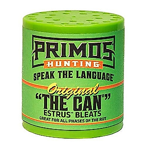 Primos Hunting unisex adult The Original CAN Deer Estrus Bleat Call from Primos, Green, One Size US