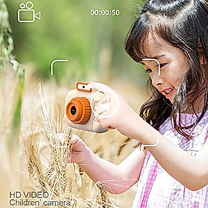 Kids Camera, Gifts for Boys, Girls of Age 3-9, 1080P HD Digital Video Cameras for Toddler, 48MP high Definition Digital Camera, 32GB SD Card,Video And Games, With Flashlight, 800mah Battery (Yellow)