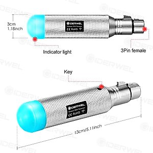 GIDERWEL 2pcs DMX512 DMX Dfi DJ 2.4G Wireless Receiver Transmitter 1 Rechargeable Built-in Battery Receiver and 1 Transmitter Lighting Controller for Stage Light Party Light