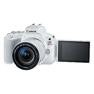 Canon Cameras US 2252C001 EOS Rebel SL2 (WH) EF-S 18-55mm f/4-5.6 STM (BK) Digital SLR Camera Kit, 3", White