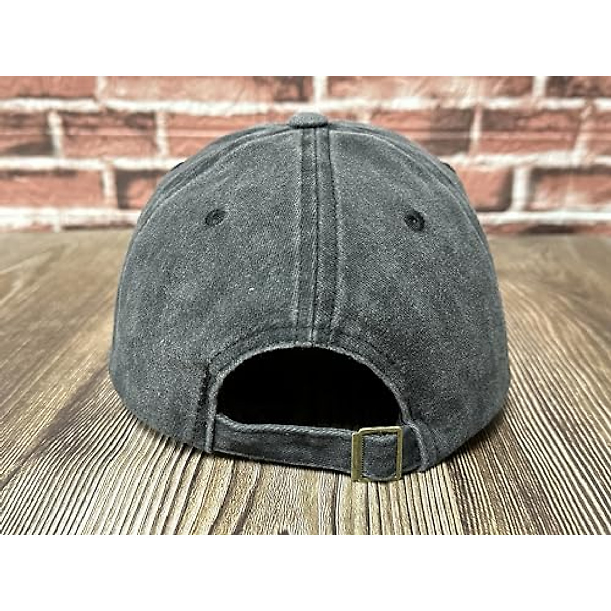 ZKFE Dog Lover Gifts, Embroidered German Shepherd Hat for Men Women, Washed Black Baseball Cap, Cotton Adjustable Dad Hat