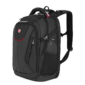 SwissGear Unisex-Adult 5358 USB ScanSmart Laptop Backpack, Black Dot, Large