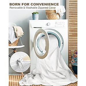 Zenzy 4" Full Extra Long Firm Memory Foam Mattress Topper, [Removable] [Washable] Cover and [Adjustable] Straps, CertiPUR-US Certified Firm Mattress Topper Full XL for Pain Relief- Dark Gray