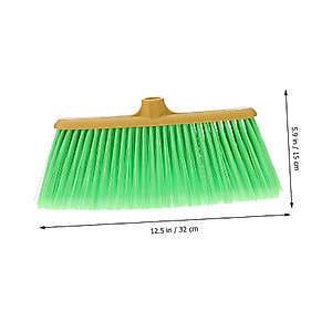 Anneome Durable Plastic Broom Head Replacement for Indoor and Outdoor Cleaning Compatible with Broom Sticks for Household and Commercial Use Broom Accessories