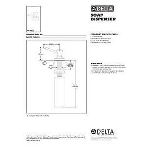 DELTA FAUCET RP1002CZ, Champagne Bronze