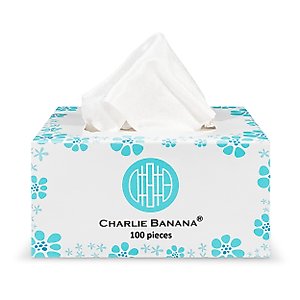 Charlie Banana Baby Disposable Cloth Diaper Liners and Baby Wipes, Unscented, 100-Pack