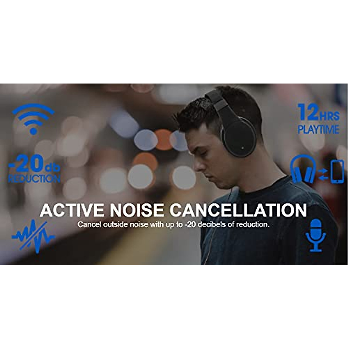 BTANC Sentry Noise Cancel Bluetooth Headphones