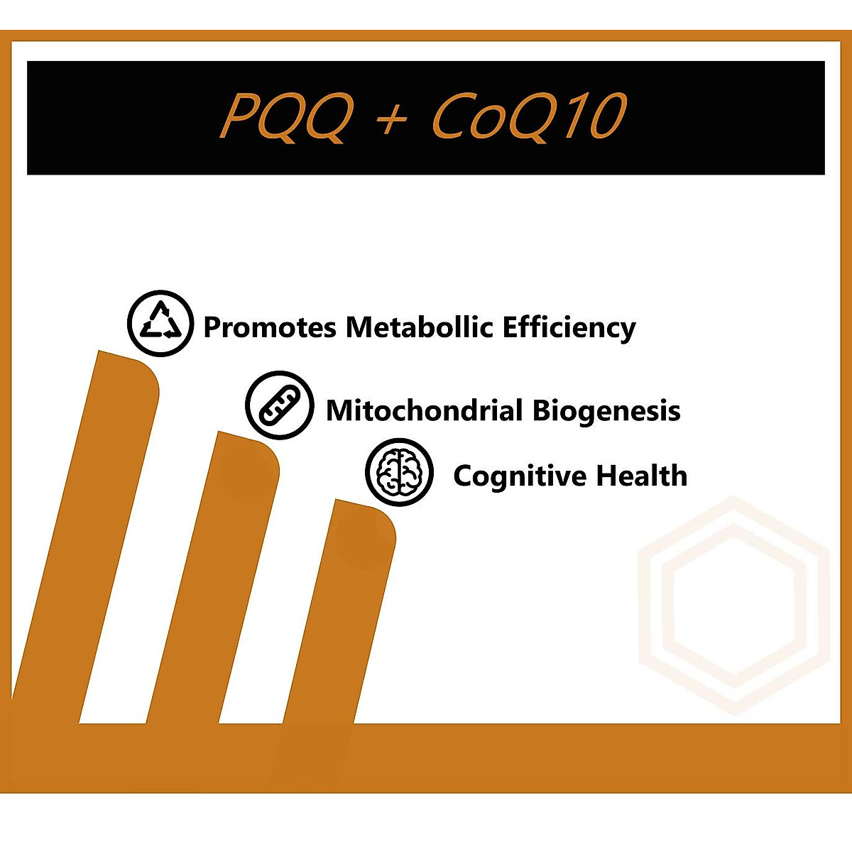 Flambeau Labs PQQ+CoQ10 | 30 Capsules, 200mg CoQ10, 20mg PQQ | Promotes Metabolic Efficiency, Mitochondrial Biogenesis, and Cognitive Health