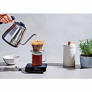 OXO Brew Gooseneck Electric Kettle – Hot Water Kettle, Pour Over Coffee & Tea Kettle, Adjustable Temperature, Built-In Brew Timer, Stainless Steel, 1L​