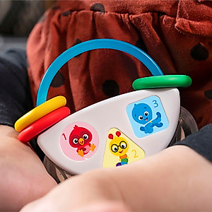 Baby Einstein Tiny Tambourine Musical Toy & Rattle, BPA Free, Take Along, Age 3 Months+