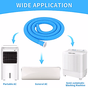 MyLifeUNIT Universal Air Conditioner Drain Hose, Inlet Hose for Semi-Automatic Washing Machine, 5.2 Ft