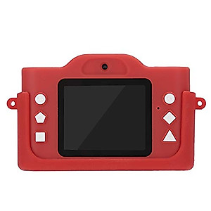 Santa Claus 40mp Santa Claus 40mp Front Rear Dual Camera Kid Camera Small Video Recorder with MP3 Red