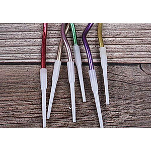 Twisty Birthday Candles Set,Metallic Colorful Curly Coil Candles,Creative Fun Long Thin Wedding Birthday Candles Set,Party Supplies,Cake Decoration,6 Pack (Gold)