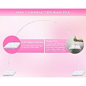 YALLOVE 21ft Balloon Arch Stand Kit, Free Combination in Width and Height (e.g. 10ft x 7.5ft), Convenient to Assemble and Disassemble