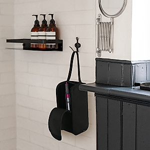 Beautyflier Travel Case Compatible with Dyson Airwrap Styler, Hair Dryer Brush Holder Portable Storage Bag Travel Organizer for Airwrap Styler and Attachments, Black Carrying Case for Shark Flexstyle