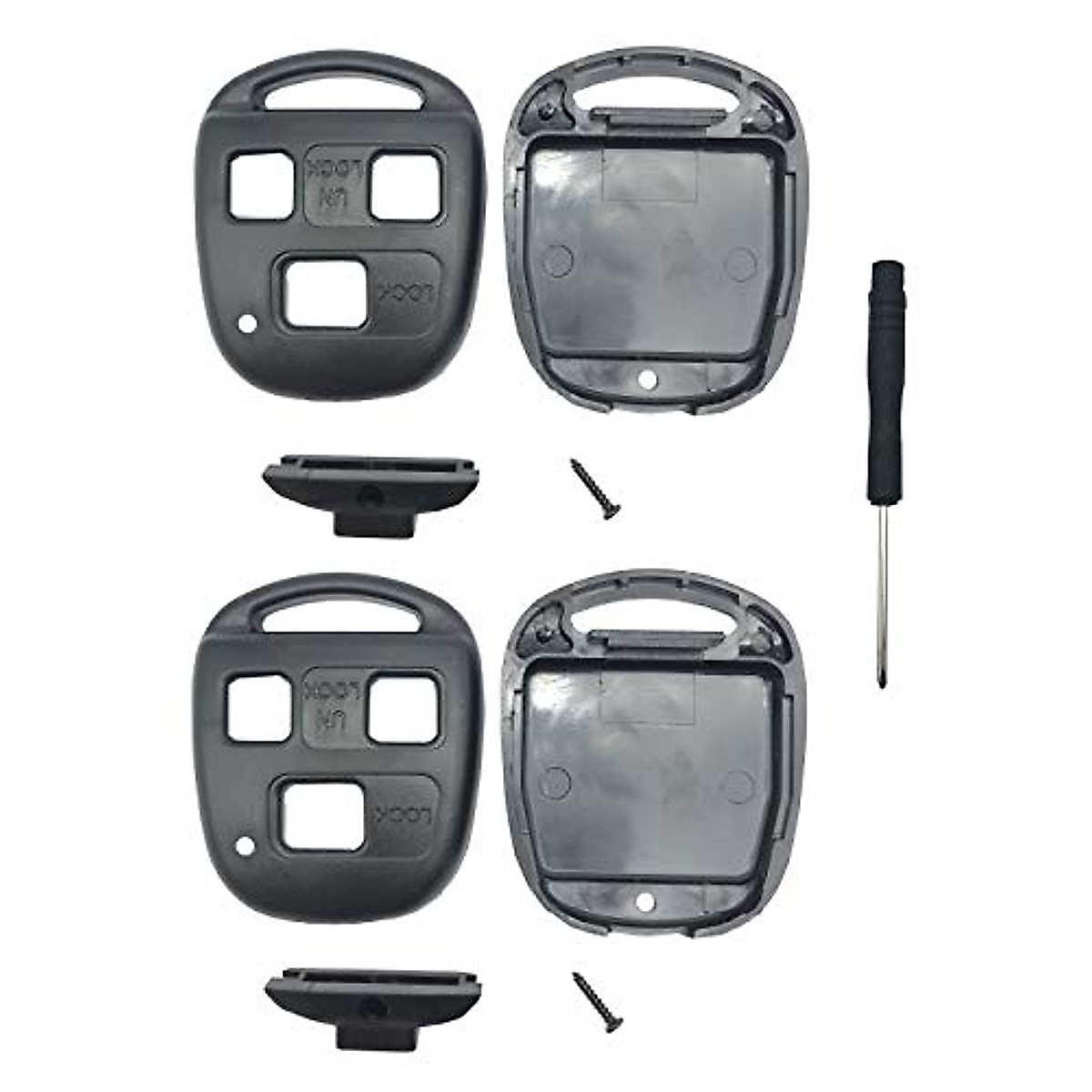 Replacement Key Fob Shell Case Fit for Lexus ES GS GX IS LS LX RX SC IS300 IS330 ES300 ES330 RX300 RX330 RX350 LX470 GS300 GS400 GS430 GX470 RX400h SC430 Keyless Entry Remote Car Key Fob Cover